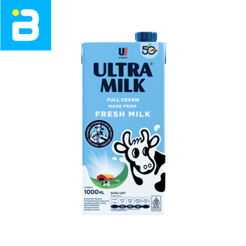 Jual Ultra Milk UHT Full Cream 1L | Shopee Indonesia