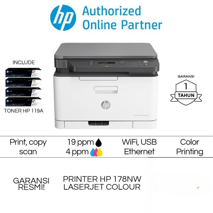Jual Printer Laserjet Color HP MFP 178NW / HP MFP 178 NW / HP M178NW ...