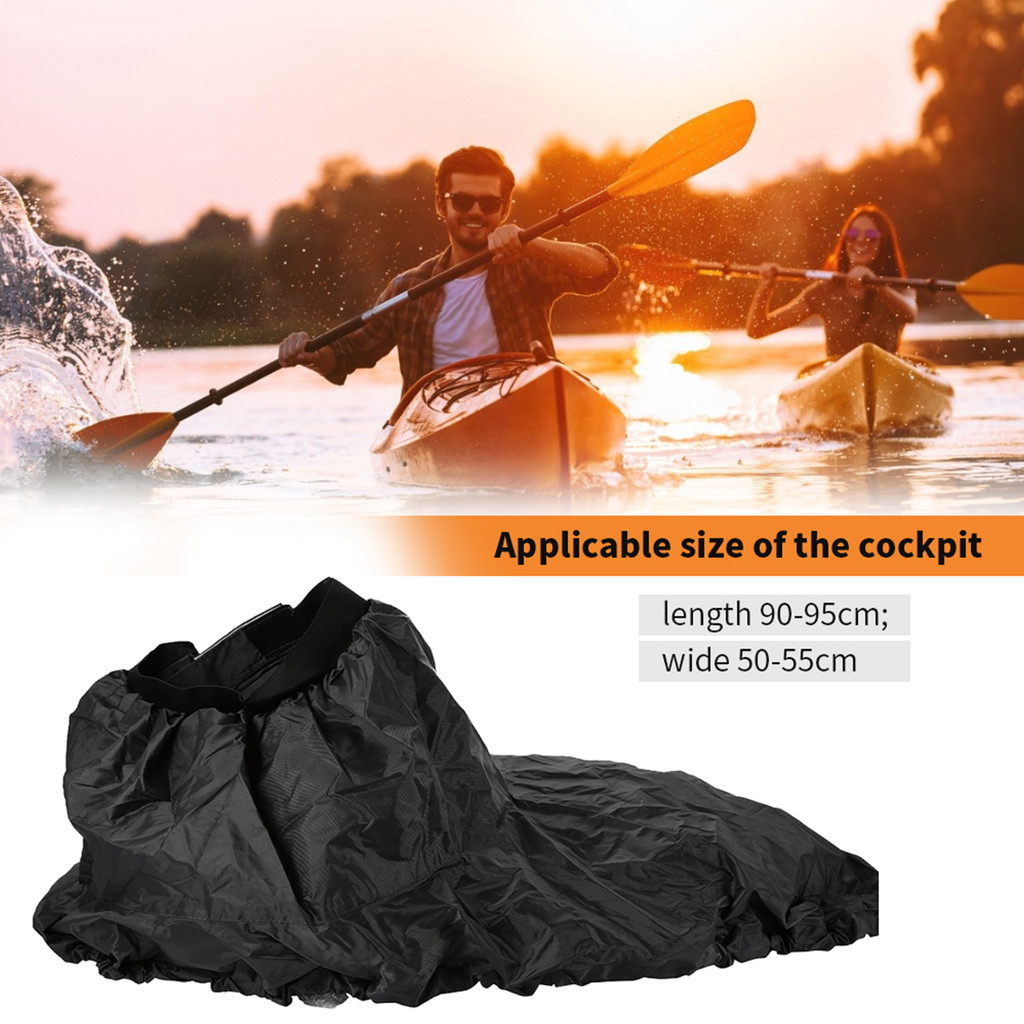 Jual Adjustable Nylon Kayak Spray Skirt Waterproof Cover Water Sports ...