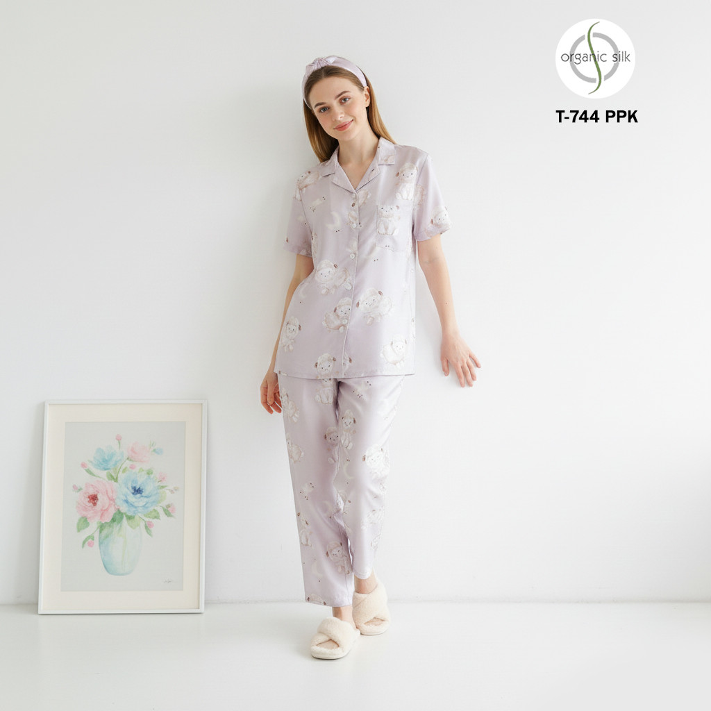Jual GREET NIGHT WEAR - Baju Tidur Organic Silk Model : T-744 / PPK ...