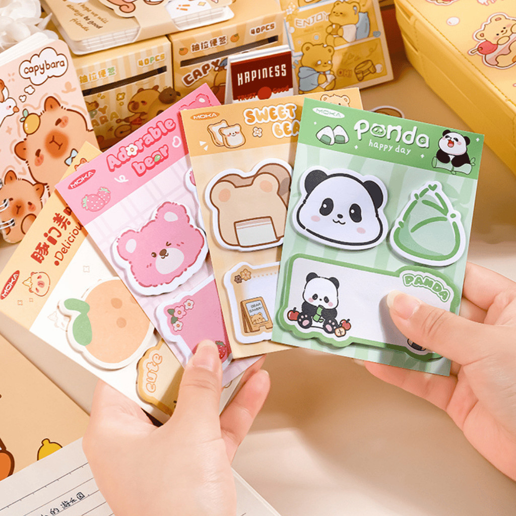 Jual Sticky Notes Lucu 3 In 1 Motif Animal Kawai / Memo Tempel Motif ...