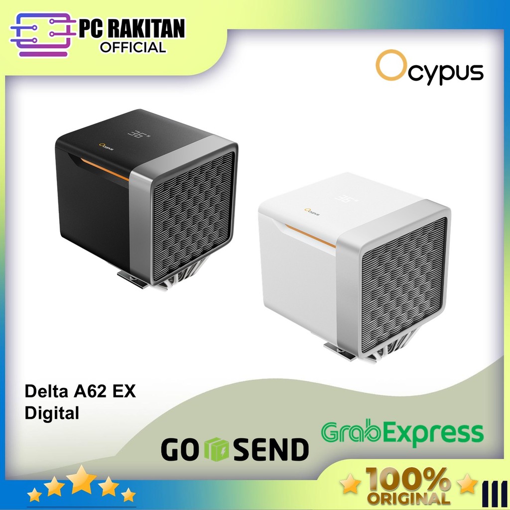 Jual OCYPUS CPU AIR COOLER DELTA A62 EX DIGITAL (2x 120MM FAN + 6X ...