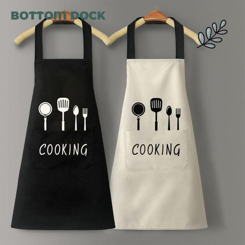 Jual BOTTOM DOCK Celemek Masak Apron Memasak Dapur Apron Tahan Air Dan ...