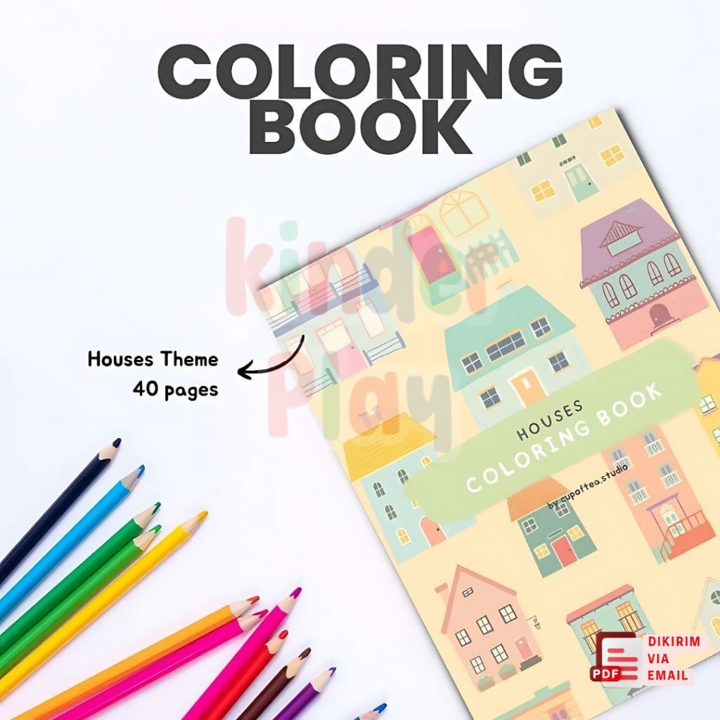 Jual Printable Coloring Book Tema Rumah 40 Halaman – Aktivitas Mewarnai ...