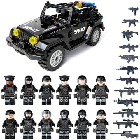 Jual Toysvill SWAT Military Police Building Block Set for Kids | SUV ...