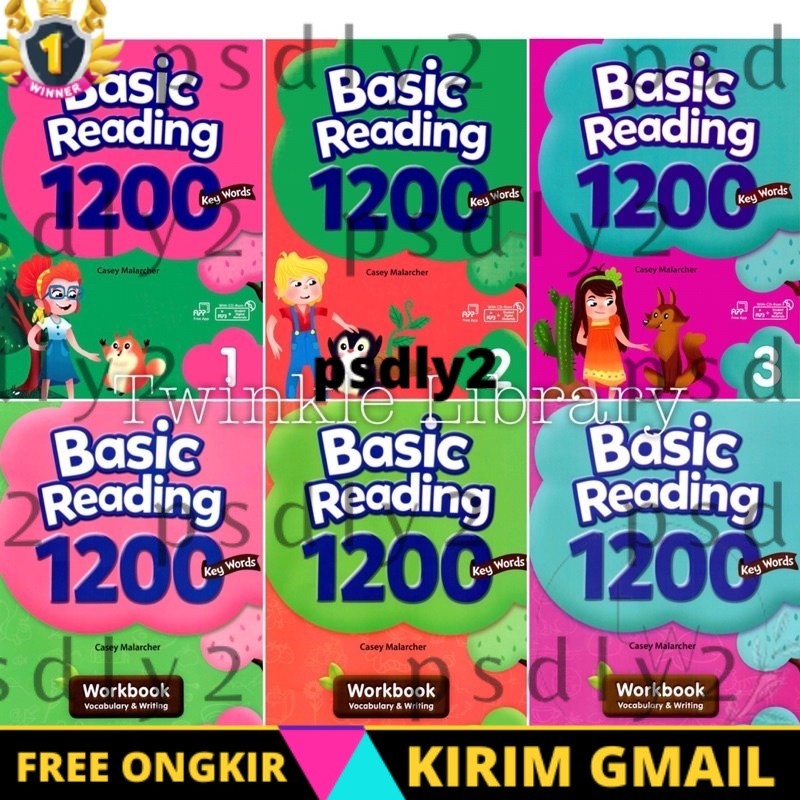 Jual KS Basic Reading 1200 Key Words 1 2 3 Textbook + Audio & Wokbook | Buku Latihan Membaca ...