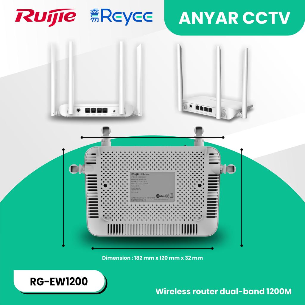 Jual RUIJIE REYEE RG-EW1200 1200M Dual-band Wireless Router | Shopee ...