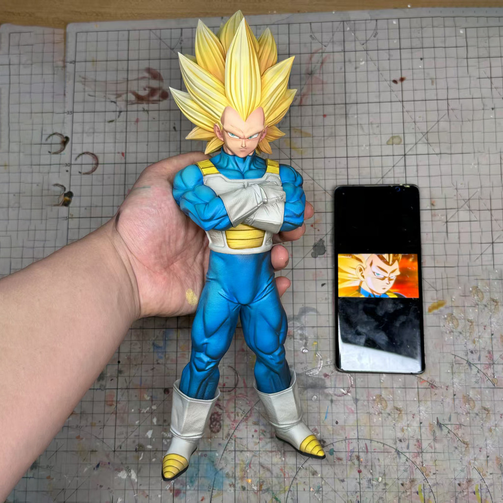 Jual In Stock Dragon Ball Z Ssj3 Vegeta Figure Super Sain 3 Vegeta ...