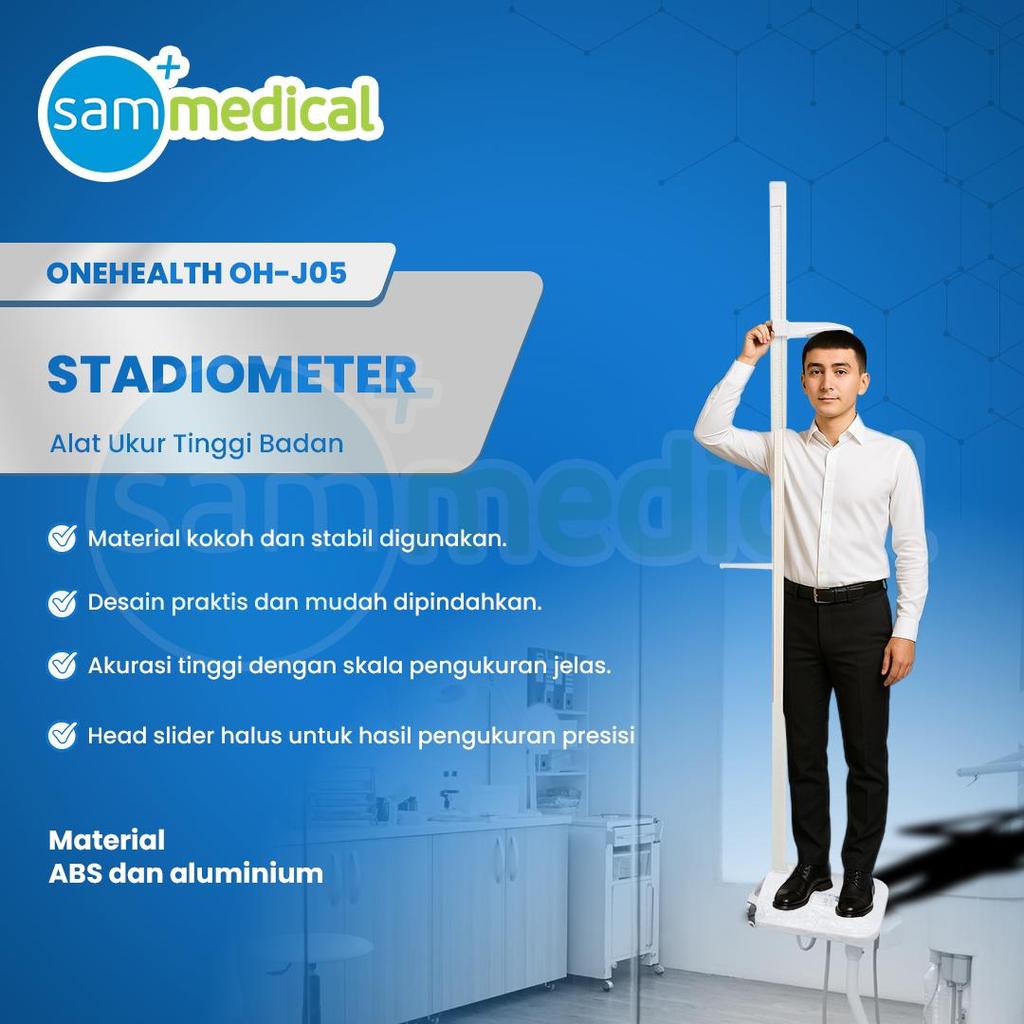 Jual One Health Stadiometer OHJ05 / Alat Pengukur Tinggi Badan Dewasa ...