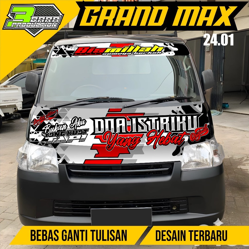Jual Stiker Decal Kabin Grand Max Stiker Kaca Grand Max Stiker Kabin ...