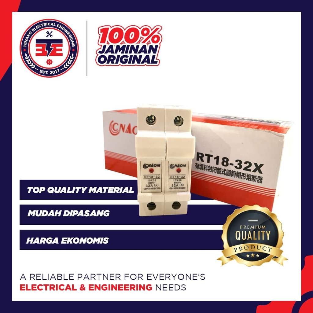 Jual Fuse Holder 2P Rumah Fuse 10 x 38 Untuk Fuse 10x38 2 Pole / 2 ...