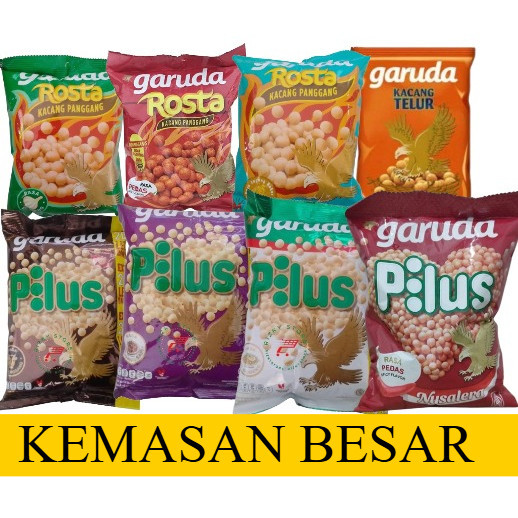 Jual GARUDA FOOD ROSTA/KACANG TELUR/PILUS KEMASAN BESAR | Shopee Indonesia