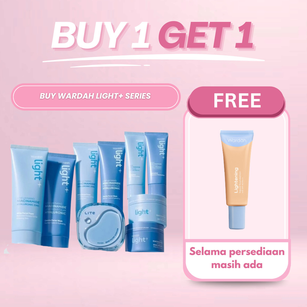 Jual Najmia - B1G1 Wardah Light+ Series l Moisturizer Facial Wash Toner ...