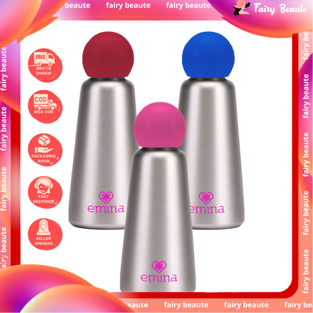 Jual [Gift Not For Sale] Emina Tumblr Tutup Bulat botol minum hologram ...