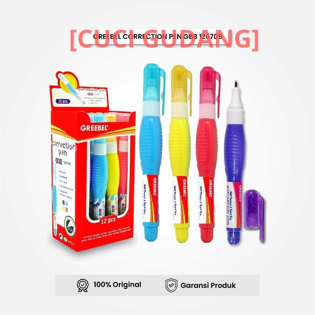 Jual [CUCI GUDANG] Correction Pen Tip Ex Cair Penghapus Pulpen TipEx ...