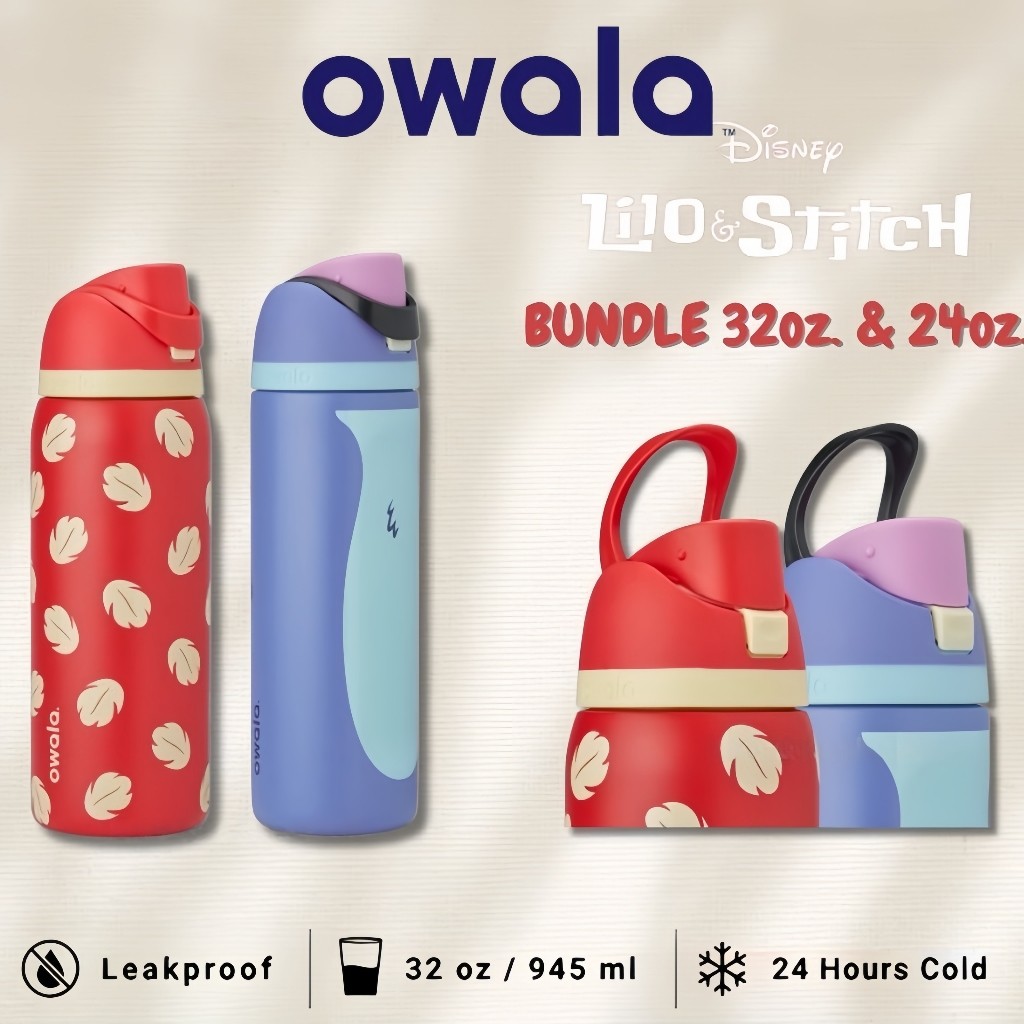 Jual [READY & COD]Disney Lilo and Stitch Owala Tumbler 24oz/32oz ...