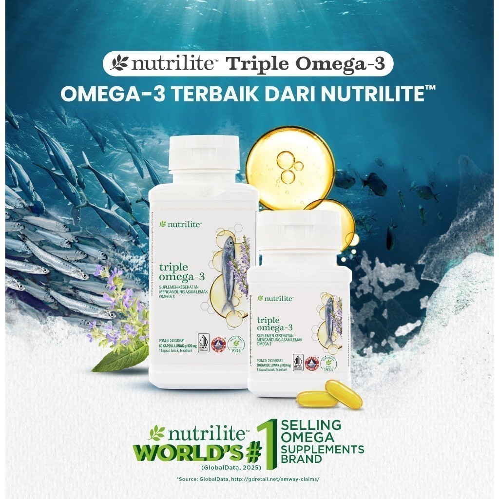 Jual Nutrilite Triple Omega 3 Amway | Shopee Indonesia