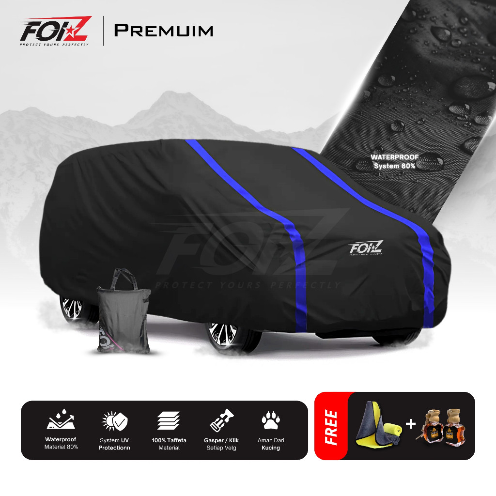 Jual DOF FOIZ Cover Penutup Mobil Outdoor Hitam List Kecil Avanza ...
