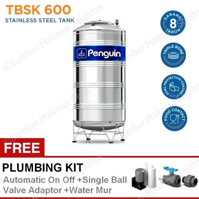 Jual Tangki Air / Tandon / Toren Stainless Penguin TBSK 600 Liter ...