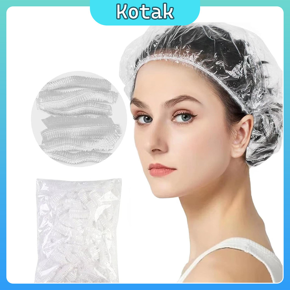 Jual 100pcs Shower Cap Sekali Pakai / Hair Mask / Topi Mandi/Hair Cap ...