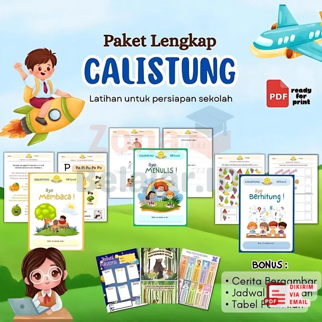 Jual Paket Lengkap Worksheet Calistung Belajar Membaca Menulis ...