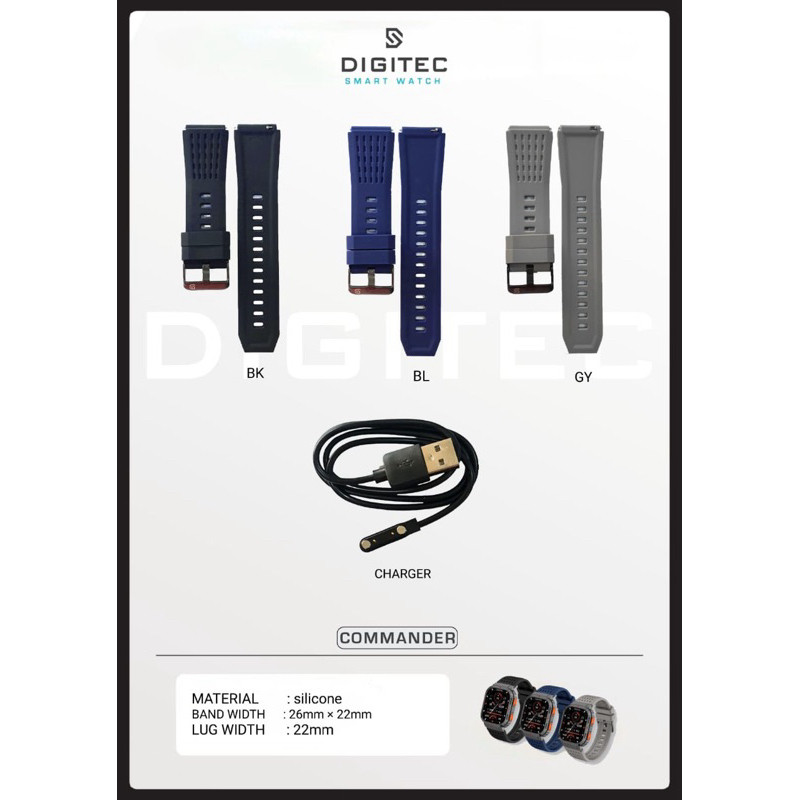 Jual Original 100%!! STRAP / CHARGER DIGITEC COMMANDER Digitec ...