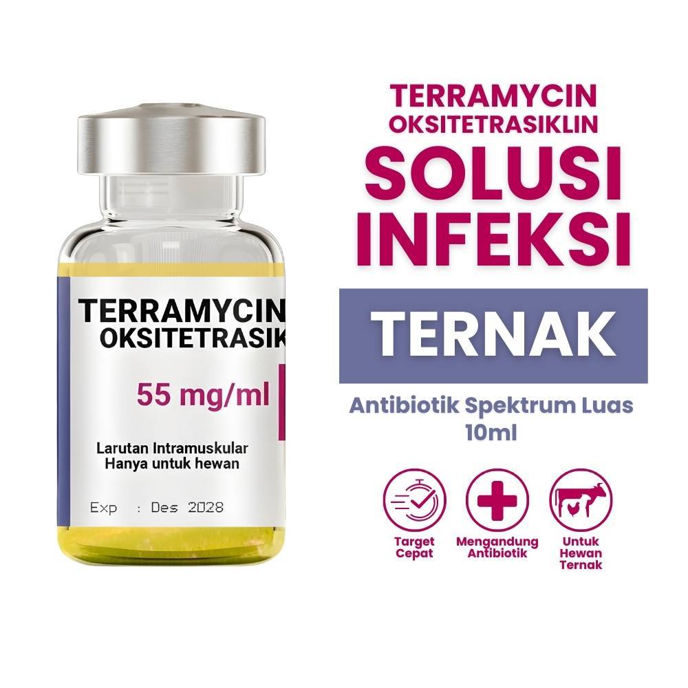 Jual TERRAMYCIN PLUS 10 ml - Obat Ayam Setelah Bertarung - Obat Ayam ...