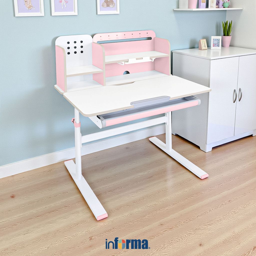 Jual Informa Elena Meja Belajar Anak 90x60x56 cm - Pink | Shopee Indonesia