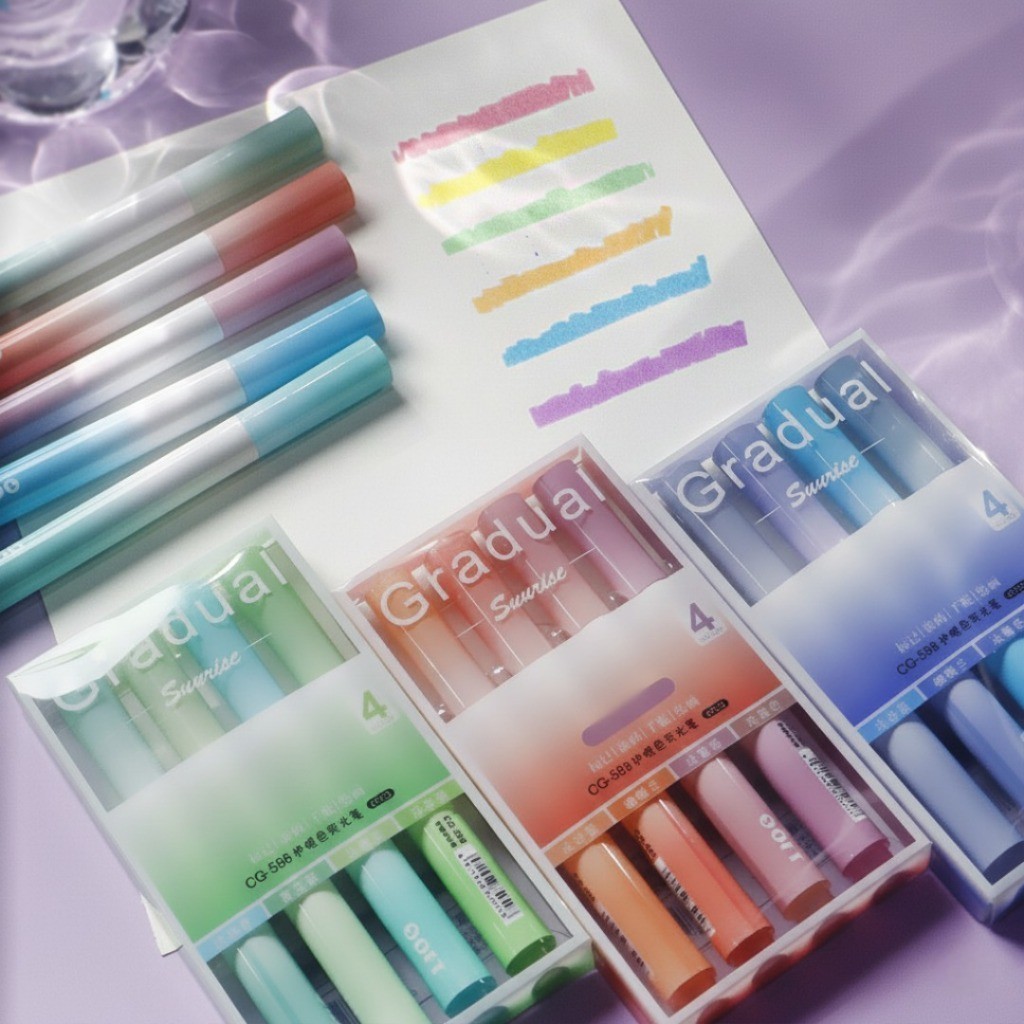 Jual WEISON - Stabilo Set Isi 4 Pcs Alat Tulis Highlighter Warna Warni ...