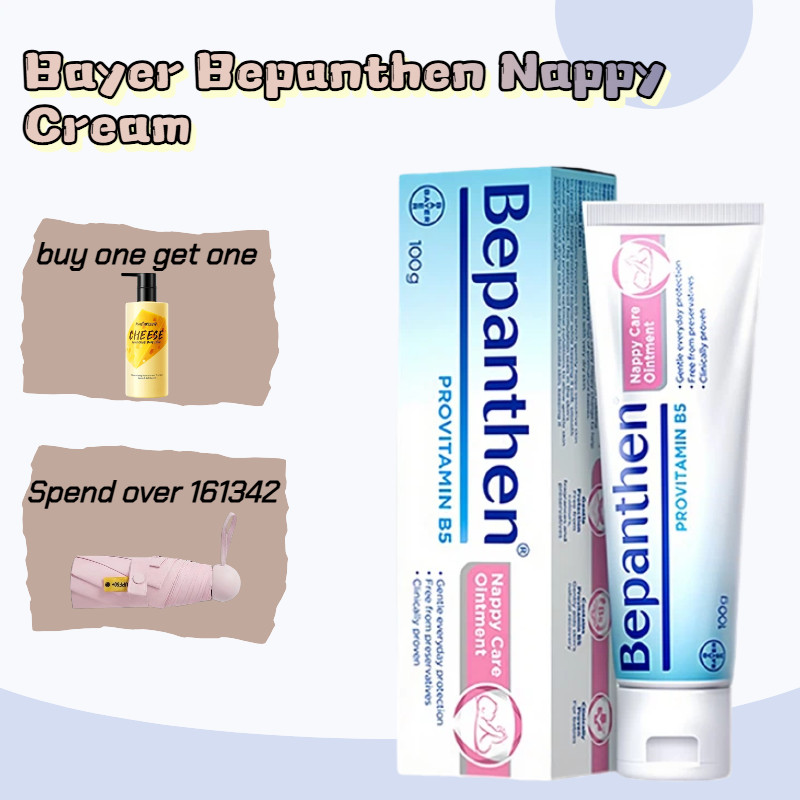 Jual German Bayer Bepanthen Diaper Rash Cream, Healing Ointment for ...
