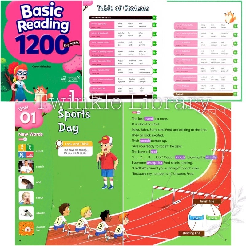 Jual KS Basic Reading 1200 Key Words 1 2 3 Textbook + Audio & Wokbook | Buku Latihan Membaca ...