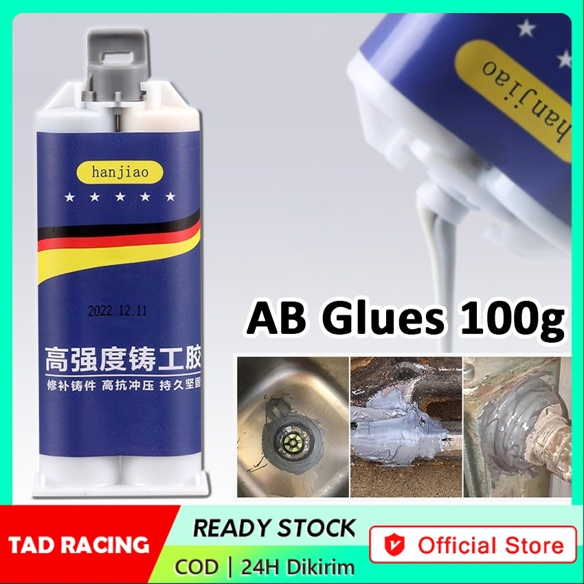 Jual 100g Lem AB Besi Super Kuat Tahan Panas Lem Perekat Super Untuk ...