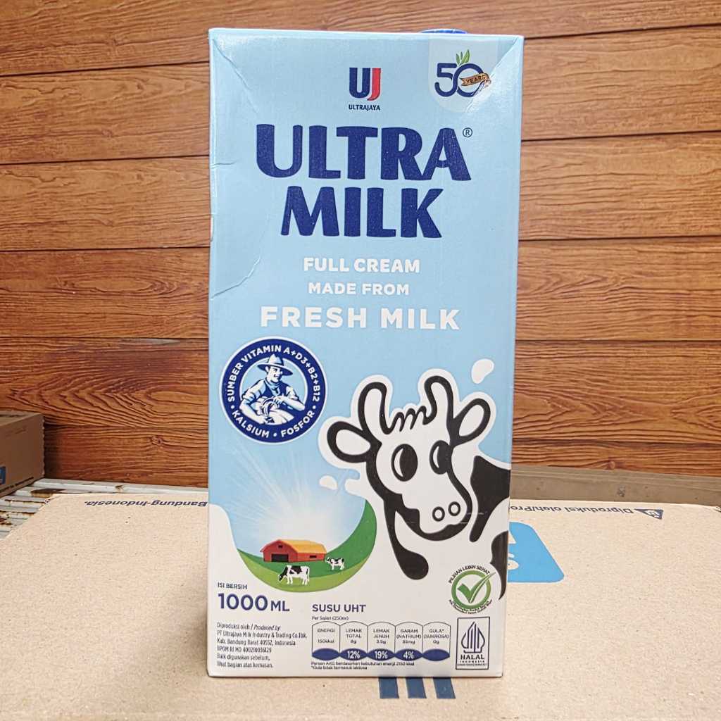 Jual SB Susu Ultra 1000 ml full Cream | Shopee Indonesia