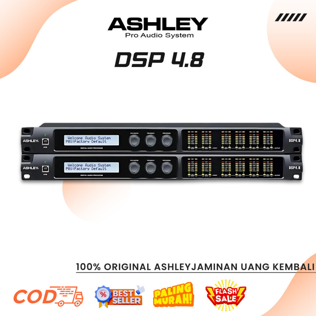 Jual Dlms Ashley DSP 4.8 DIGITAL CROSSOVER SYSTEM PROCESSOR 4 Input 8 ...