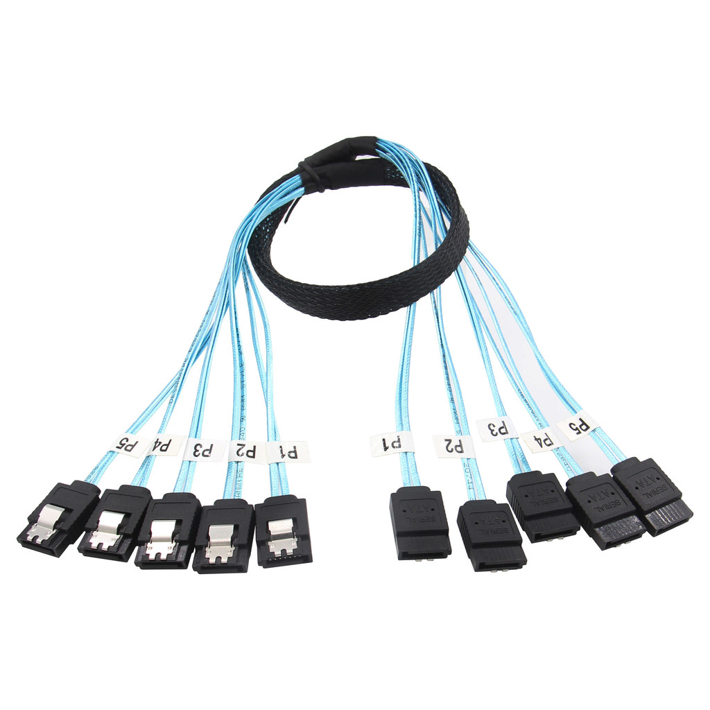 Jual Geekbord 5-Pack 7Pin SATA-III 6Gbps HDD Splitter Cable for X1009 ...