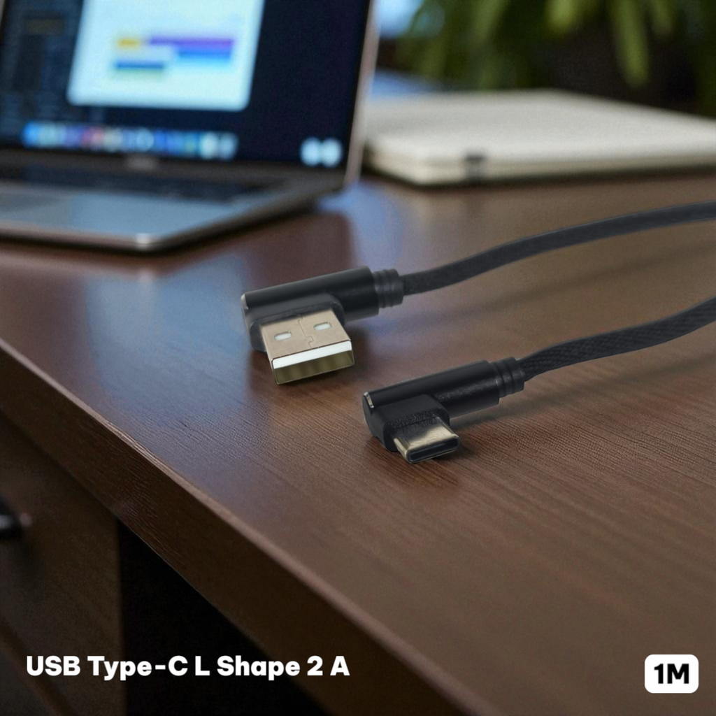 Jual OLAF Kabel Data USB Type C Multifungsi L Shape 2A 1M - OL01 ...