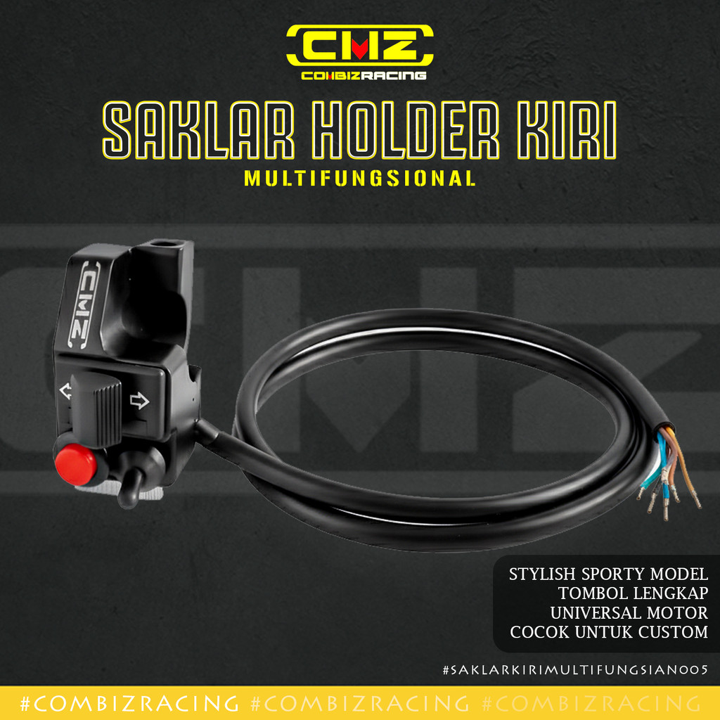 Jual Saklar Kiri Motor Universal Holder Variasi High Low Sein Klakson ...