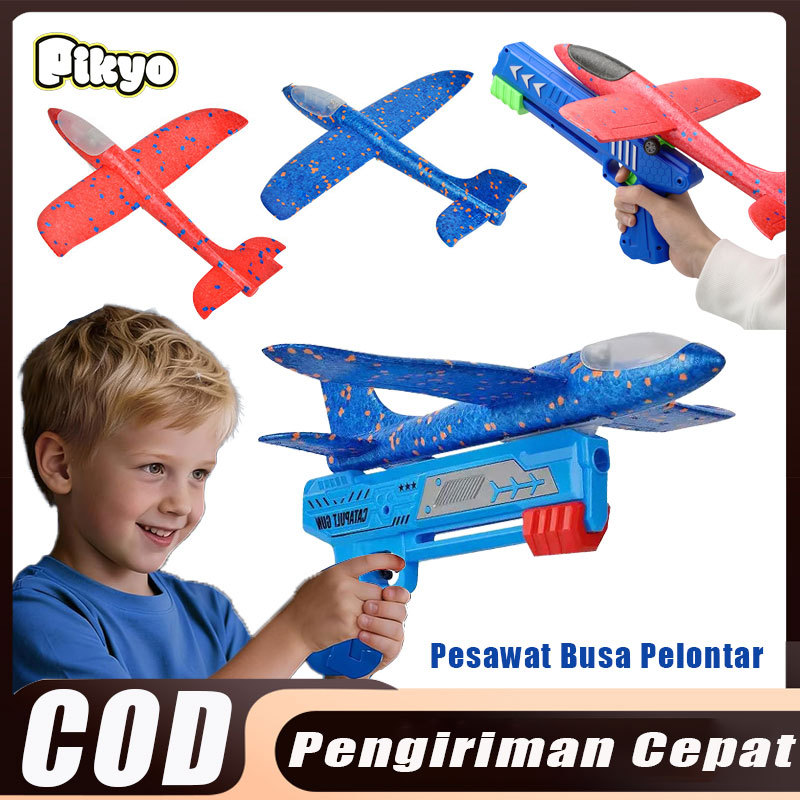 Jual PIKYO 2 IN 1 Pesawat Glider Foam 2in1 Dengan Alat Peluncur ...