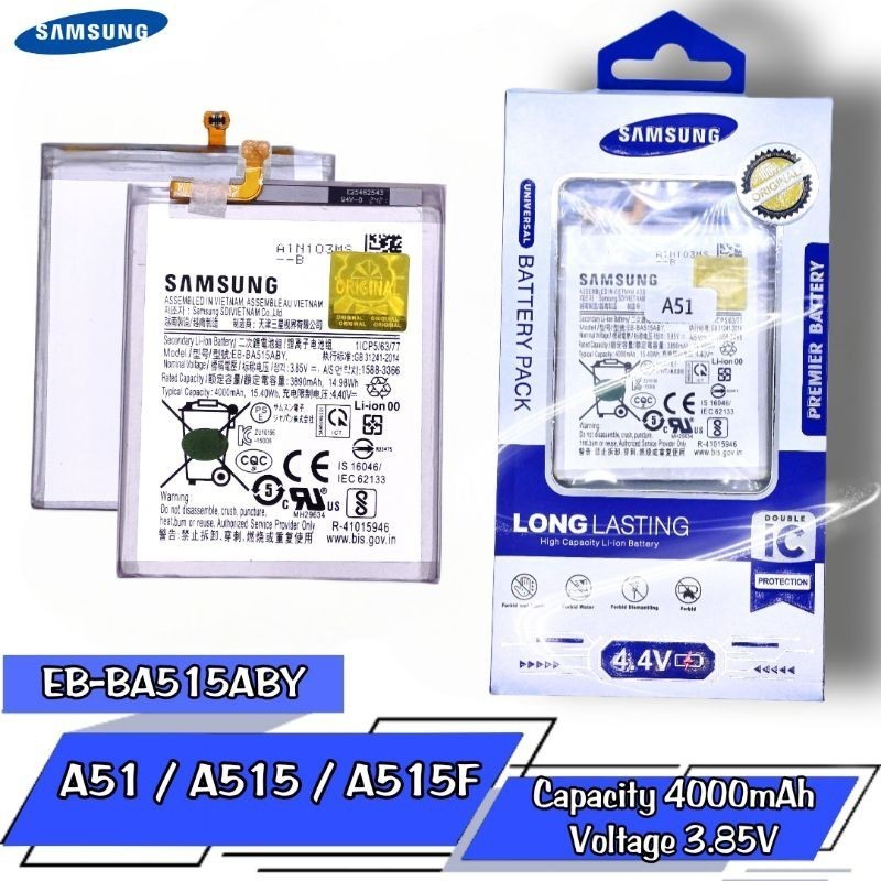 Jual Baterai ORIGINAL Samsung A51 A515 A515F EB-BA515ABY battery batre ...