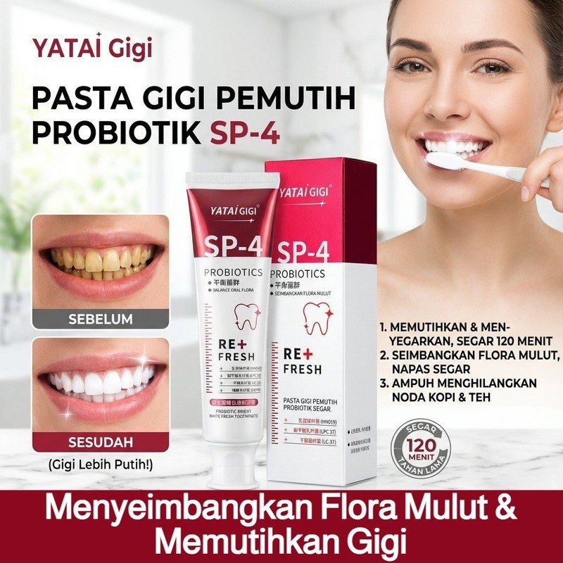 Jual Pasta Gigi Hiu Pemutih Probiotik Menyegarkan Nafas Dan Mengurangi ...