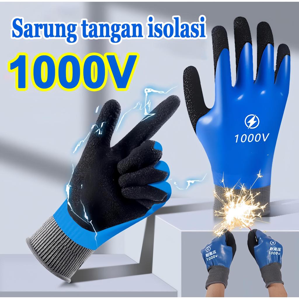 Jual Sarung tangan listrik tahan tegangan 1000V,isolasi, untuk ...