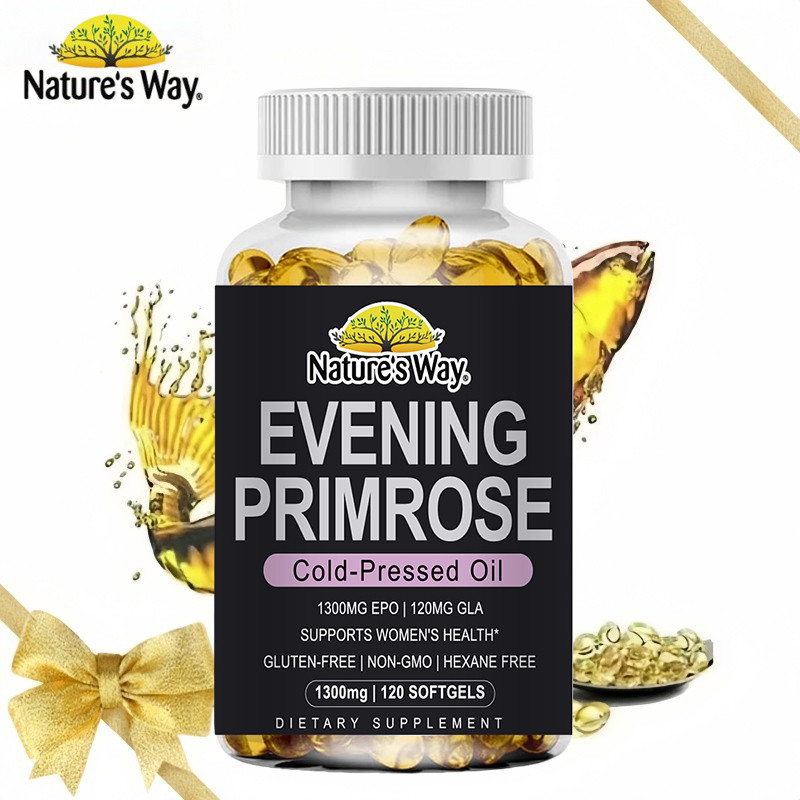 Jual Nature's Way Evening Primrose Seed Oil Capsules – Supports Female ...