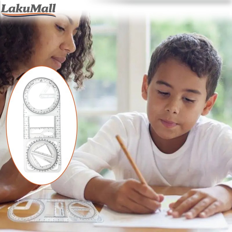 Jual Penggaris Drawing Multifungsi Rotary Busur Derajat Hadiah Kreatif ...