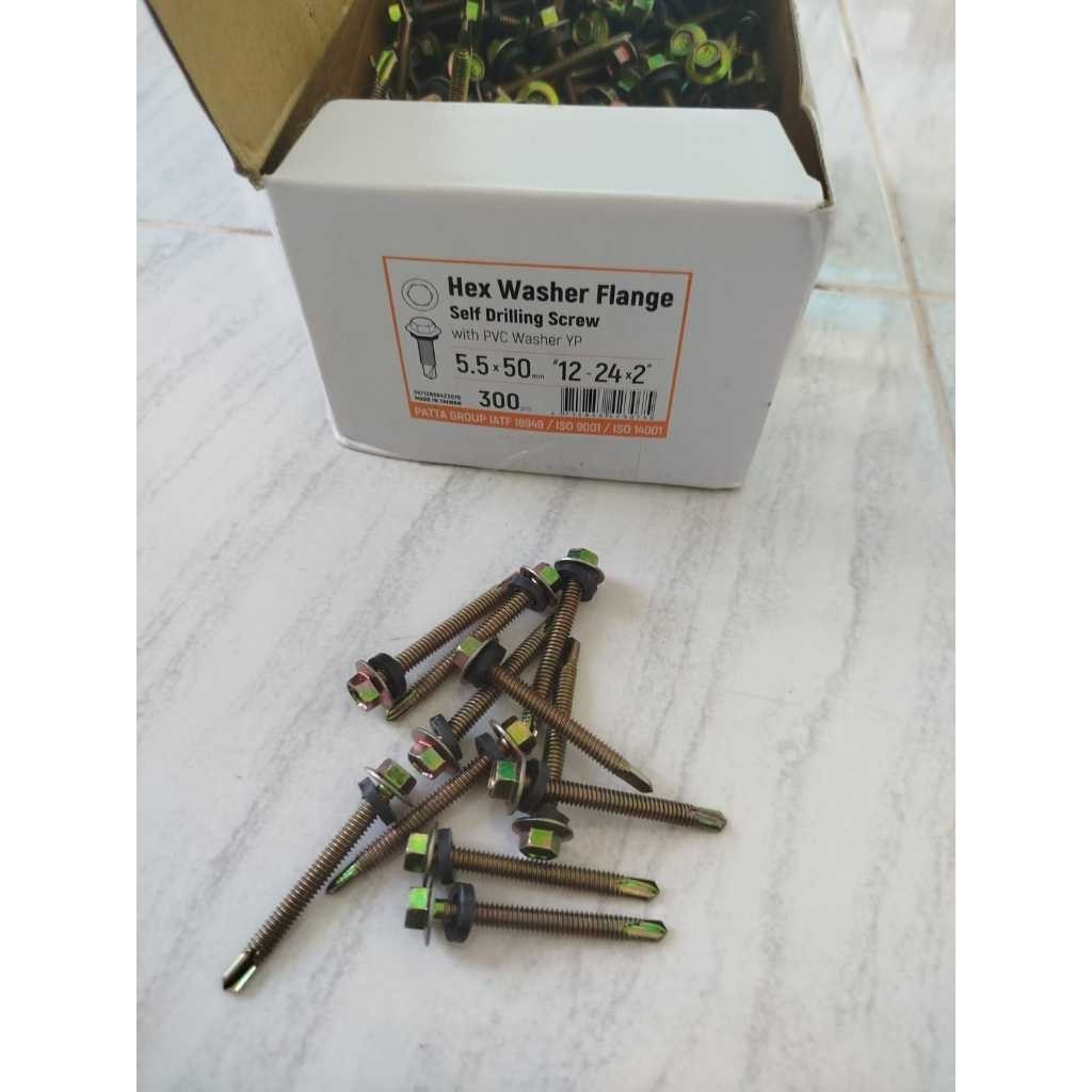 Jual Baut Atap Patta 12x50 / Baut Drilling Patta 12x50PTA - ABH ...