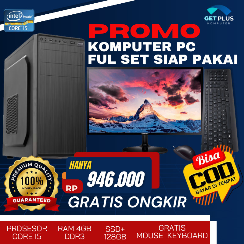 Jual KOMPUTER PC RAKITAN MURAH SIAP PAKAI CORE i5 2400 RAM 4/8GB SSD ...