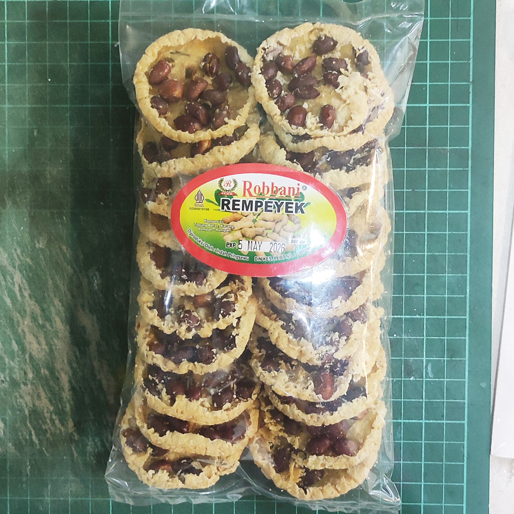 Jual Robbani Rempeyek Kacang Peyek Khas Lampung 200g | Shopee Indonesia