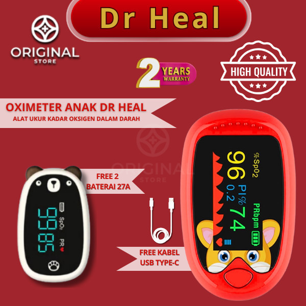 Jual Oximeter Anak Oximeter Bayi Pulse Fingertip SpO2 Kadar Darah ...