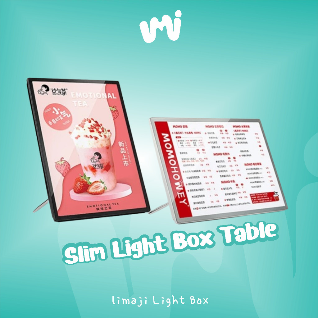 Jual LED Table Stand Light Box/ Light Box Menu /Daftar Menu/Slim Light ...