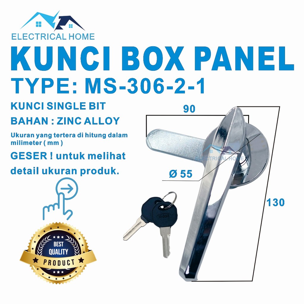 Jual Kunci Box Panel MS-306-2-1 | Shopee Indonesia