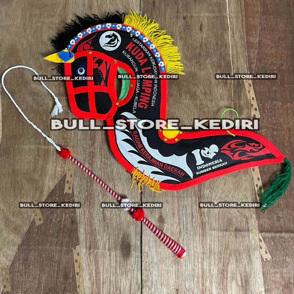 Jual Kuda Kain + Pecut Lidi Jaranan Kepang Dengan Tali Panjang COD ...